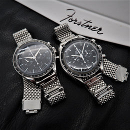 Forstner Komfit "JB" Mesh Watch Bracelet with Horned Ends