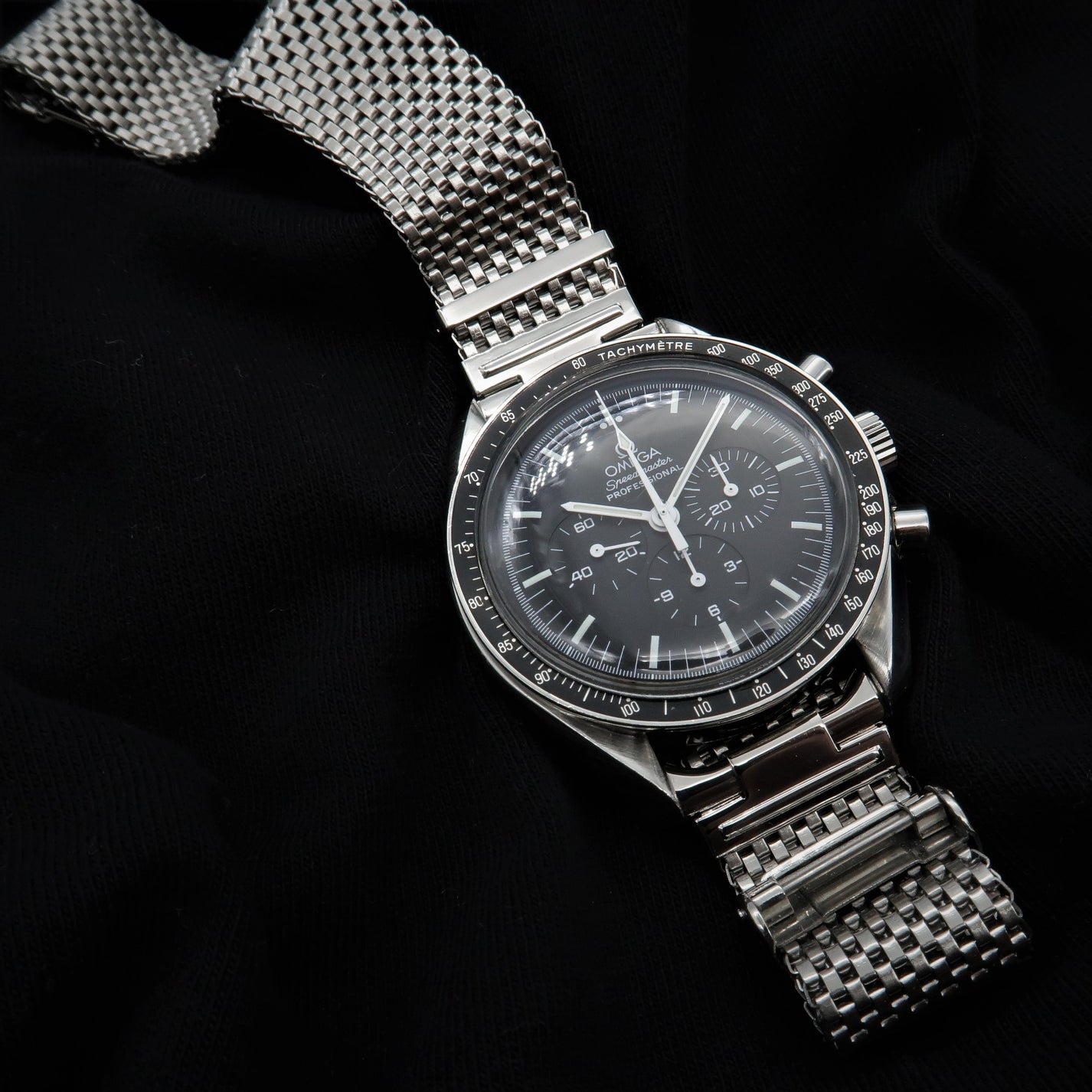 Wide Version Komfit "JB" Mesh Watch Bracelet with Horned Ends – Forstner