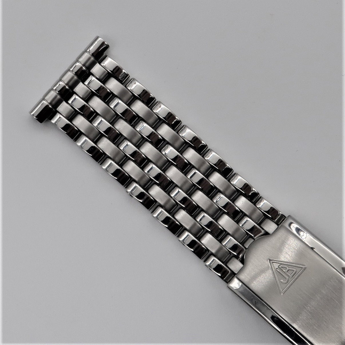 Forstner 7-Row Beads of Rice Stainless Steel Watch Bracelet